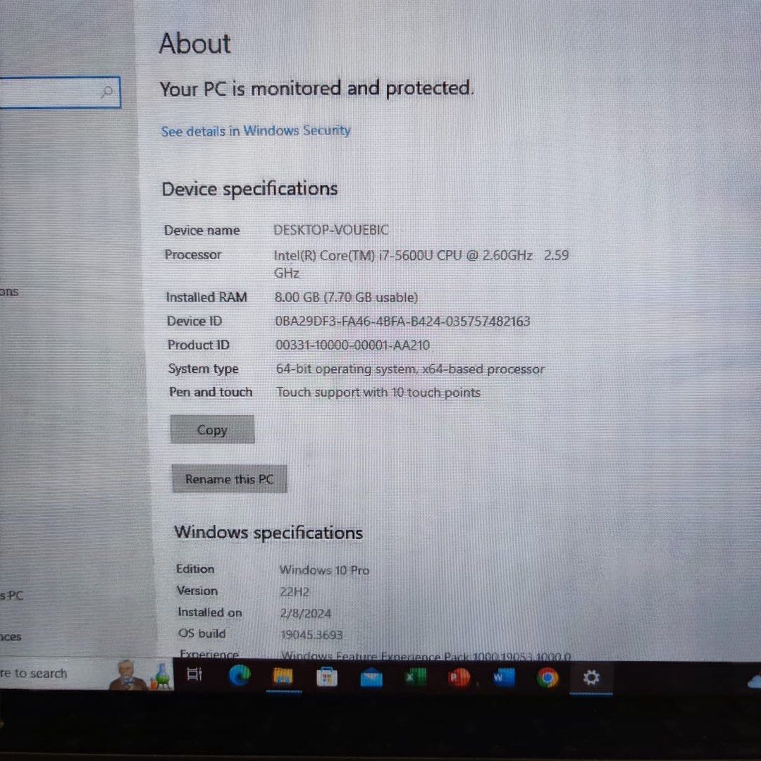 LENOVO X250 LAPTOP TOUCHSCREEN i7 5th Gen 8GB RAM 111GB SSD 12.5 ...