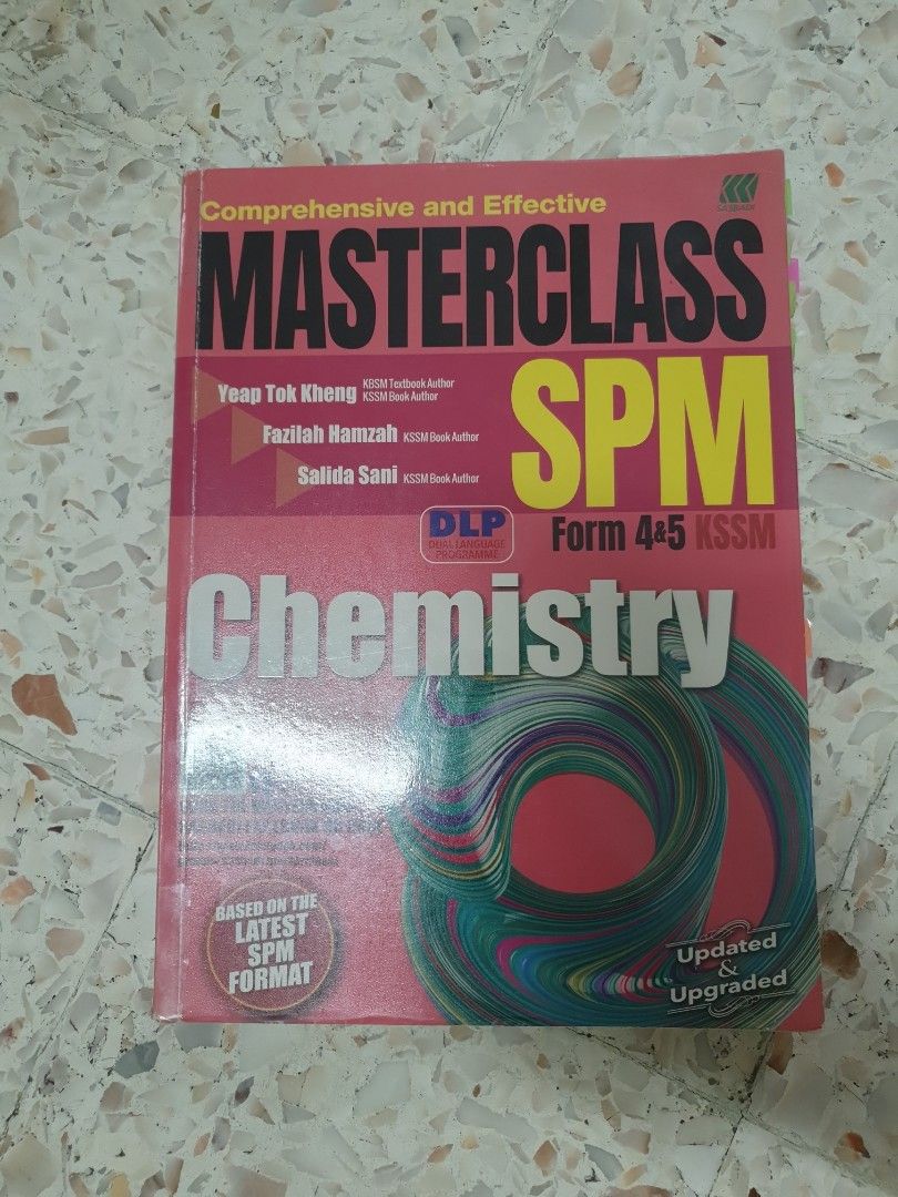 Masterclass chemistry form 4 & 5 kssm spm English sasbadi, Everything Else, Others on Carousell