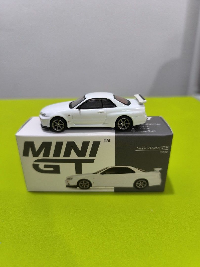 Mini GT R34 White #397, Hobbies & Toys, Toys & Games on Carousell
