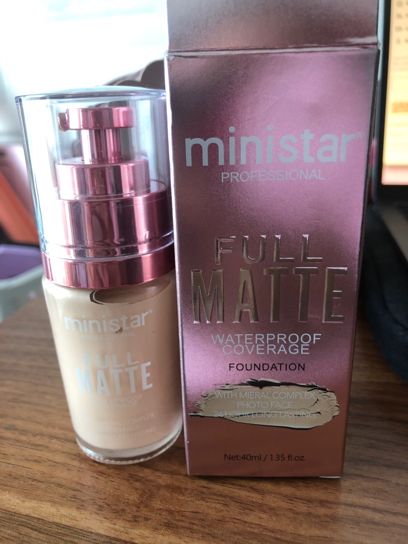 ministar full matte foundation #3, Beauty & Personal Care, Face, Makeup ...
