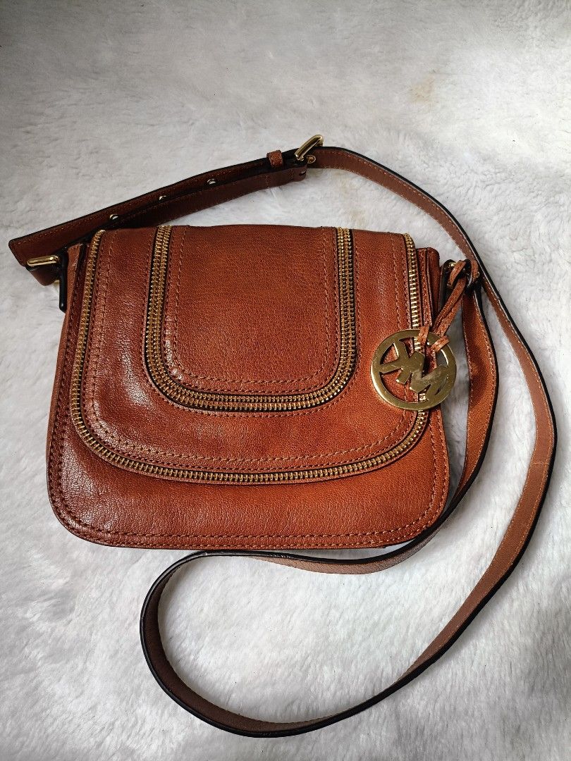 MK Naomi Small Messenger Crossbody Brown Women s Fashion Bags Wallets Cross body Bags on Carousell