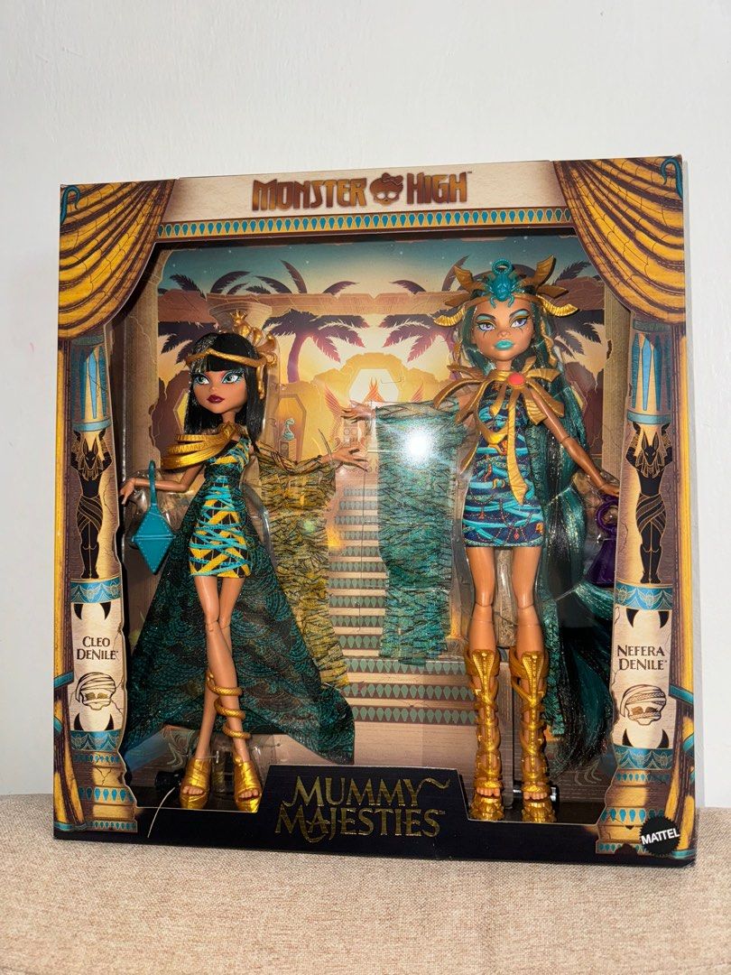 Monster High Mummy Majesties Nefera & Cleo De Nile dolls, Hobbies ...