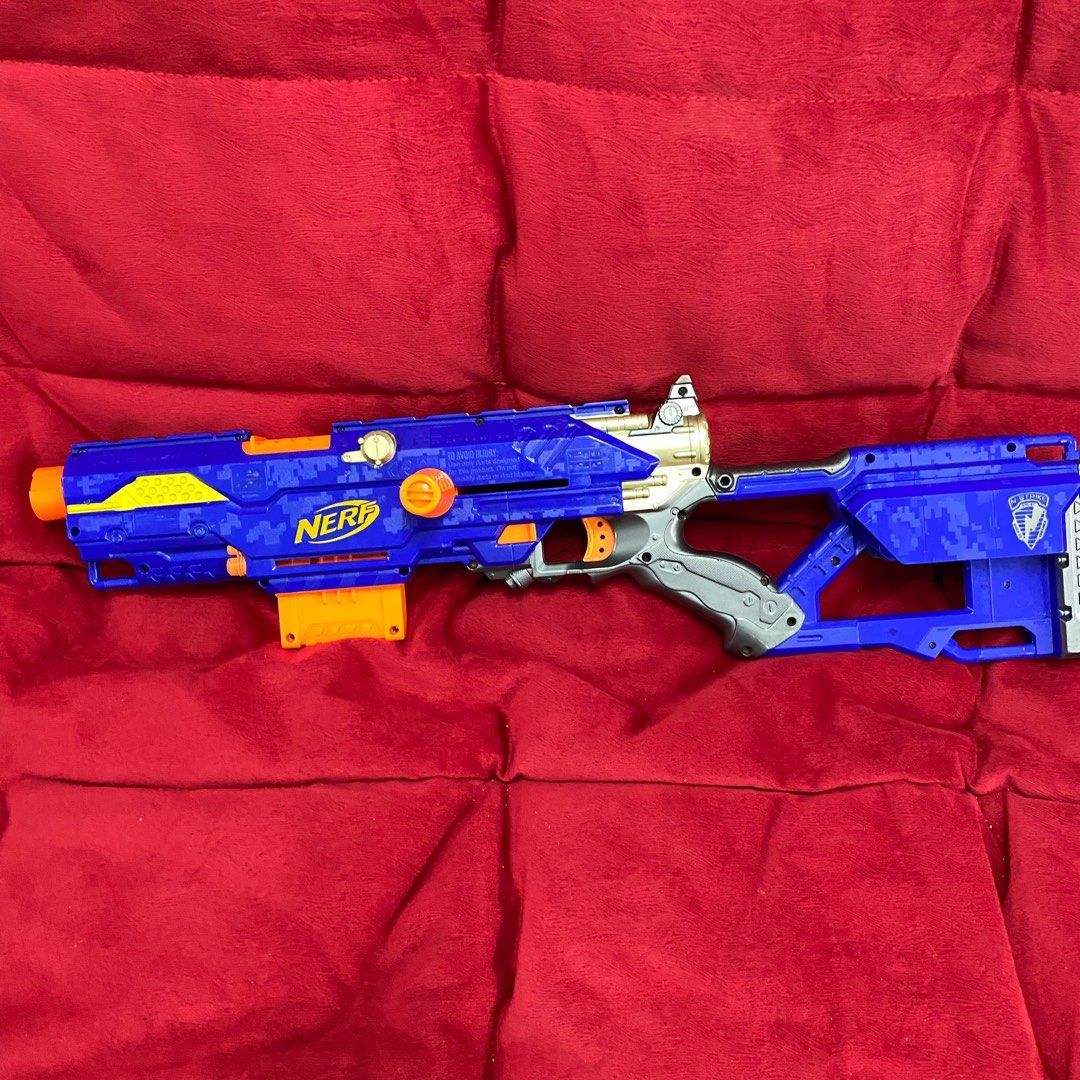 Nerf long strike blaster soft bullet, Hobbies & Toys, Toys & Games on ...