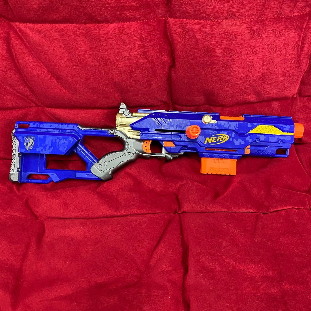 Nerf long strike blaster soft bullet, Hobbies & Toys, Toys & Games on ...