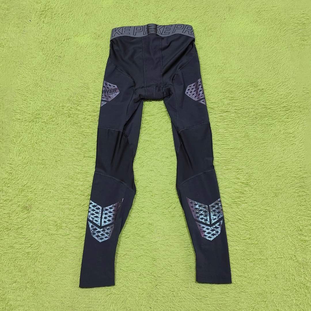 NIKE PRO HYPER POWER VAPOR COMPRESSION TIGHT *grey- LEGGING SPORT PRIA ...