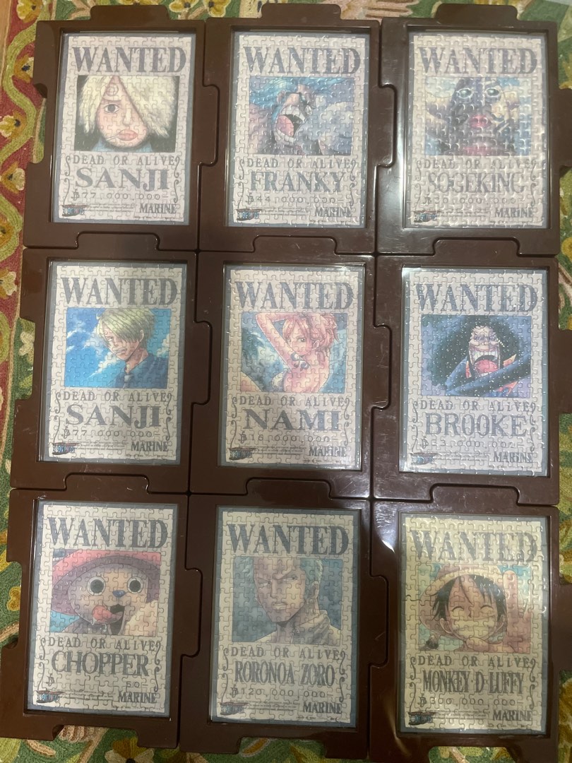 One piece wanted frame, Hobbies & Toys, Collectibles & Memorabilia ...