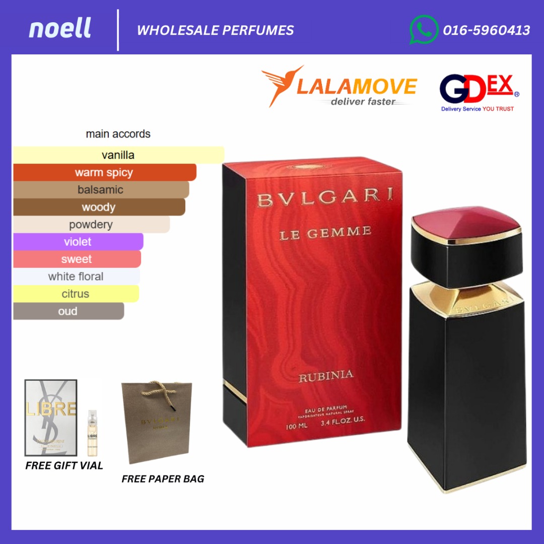 [ORIGINAL] AUTHENTIC READY STOCK BVLGARI LE GEMME RUBINIA EDP 100ML ...
