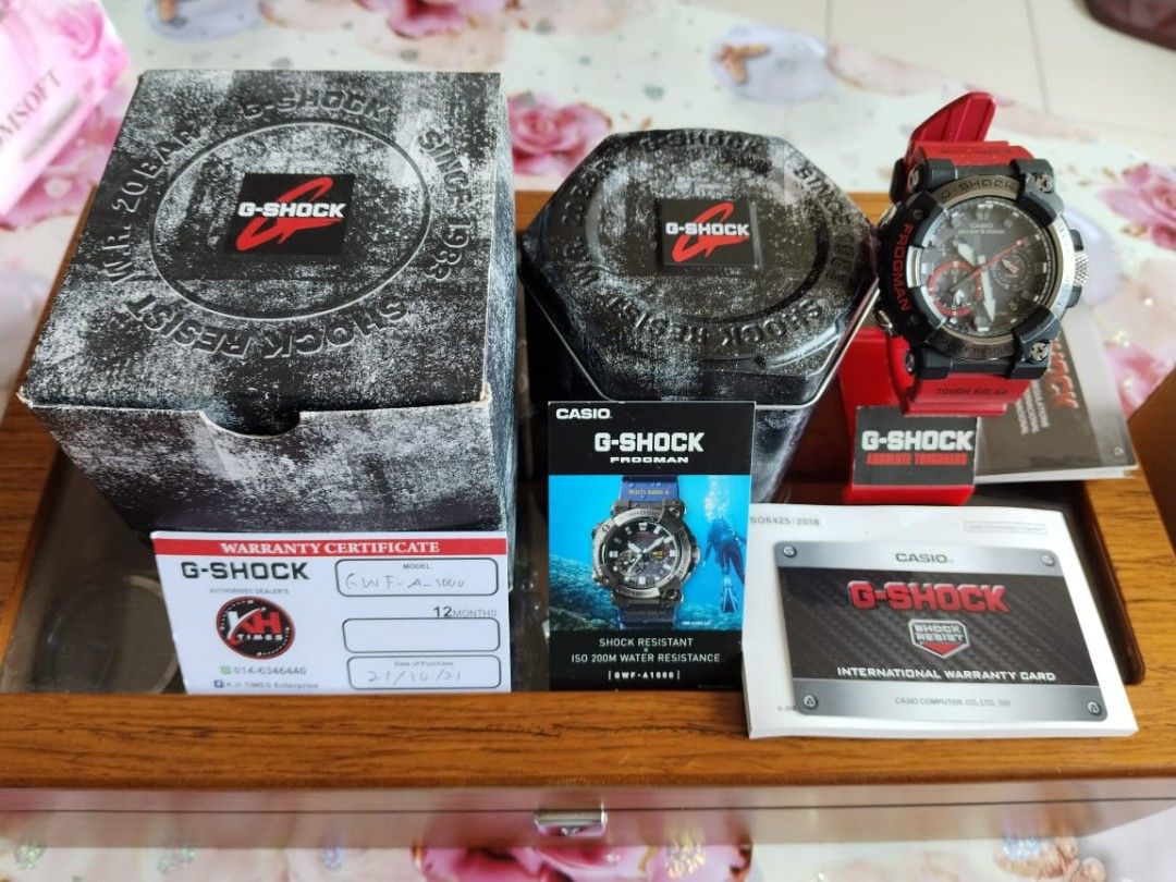 Original Frogman G-shock GWF A1000, Men's Fashion, Watches ...