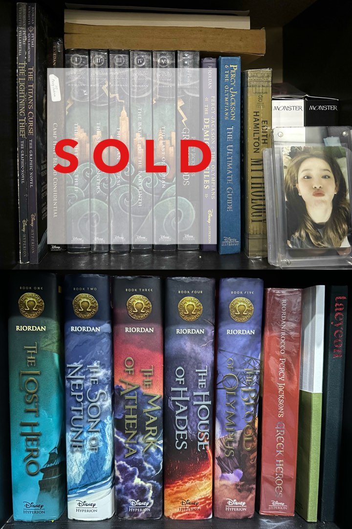 PERCY JACKSON HEROES OF OLYMPUS HARDBOUND HB BOOK SET RICK RIORDAN PJO ...