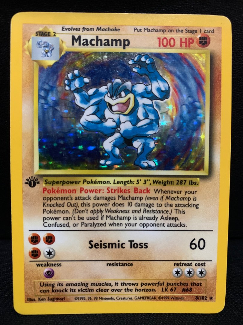 Pokemon Card Machamp, Hobbies & Toys, Toys & Games on Carousell