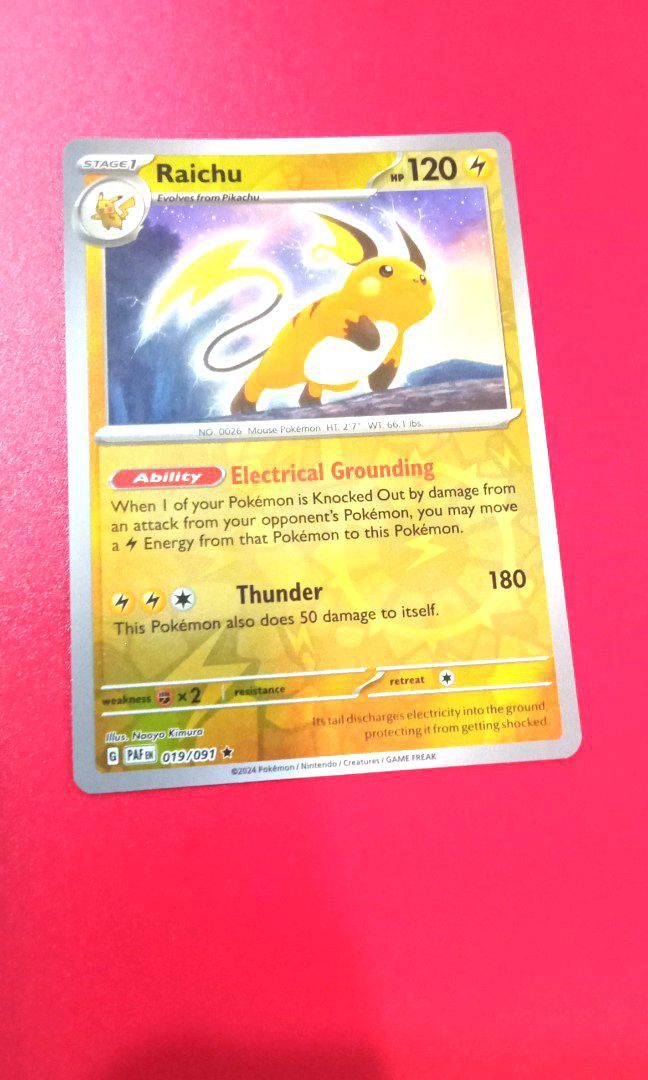 POKEMON CARD [RAICHU], Hobbies & Toys, Collectibles & Memorabilia ...