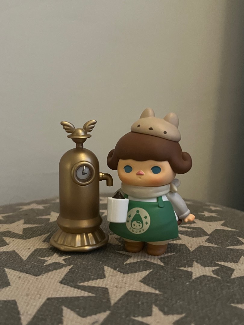 Popmart Pucky Rabbit Cafe Series - Rabbit Barista, Hobbies & Toys, Toys ...