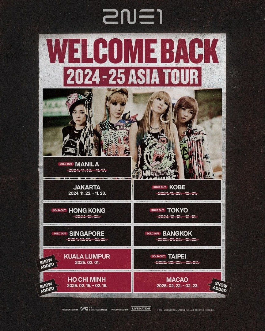 [QUEUE BYPASS LINK/HTB] 2024-25 2NE1 ASIA TOUR [WELCOME BACK] IN KUALA LUMPUR, Tickets ...
