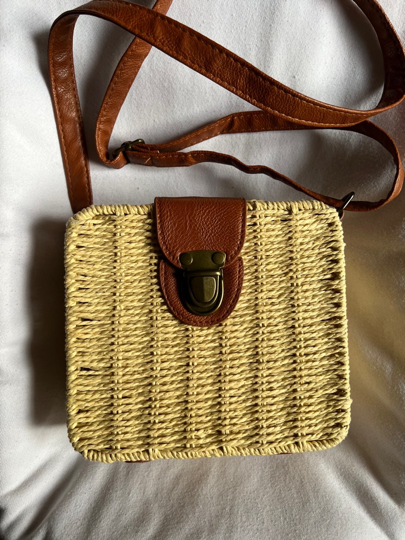 Rattan Body Bag, Women's Fashion, Bags & Wallets, Beach Bags on Carousell
