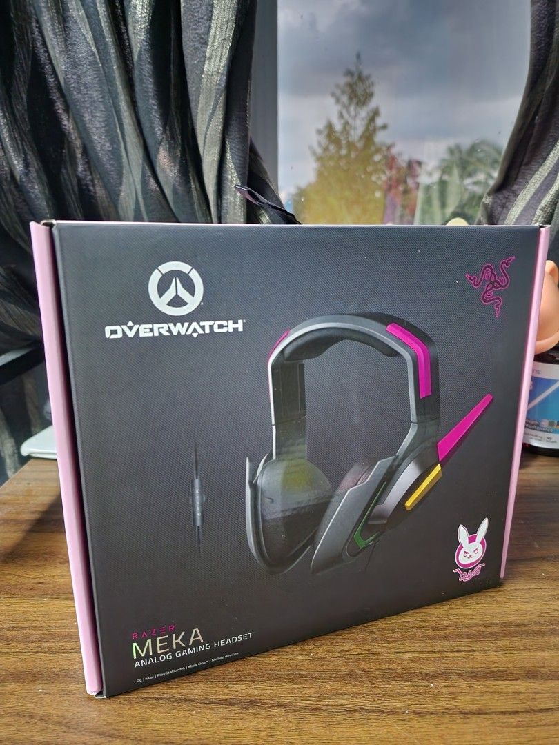 RAZER DVA MEKA ANALOG GAMING HEADSET | OVERWATCH COLLAB COLLECTIBLE ...
