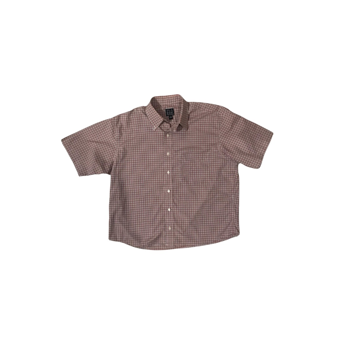 Red Plaid Cropped Boxy Polo, Men's Fashion, Tops & Sets, Tshirts & Polo ...