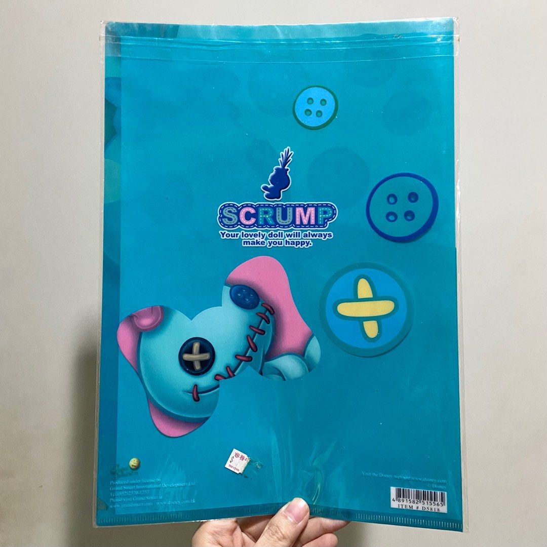 SCRUMP Lilo & Stitch Map Clear Folder A4, Buku & Alat Tulis, Alat Tulis ...