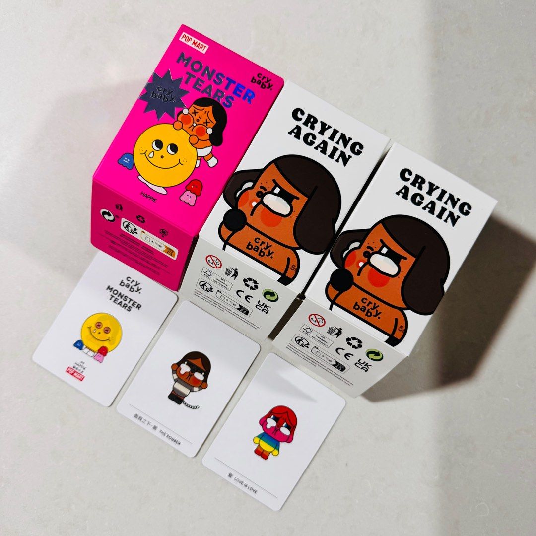 (SET) POPMART Labubu Pronounce + Labubu Halloween + Crybaby Crying ...