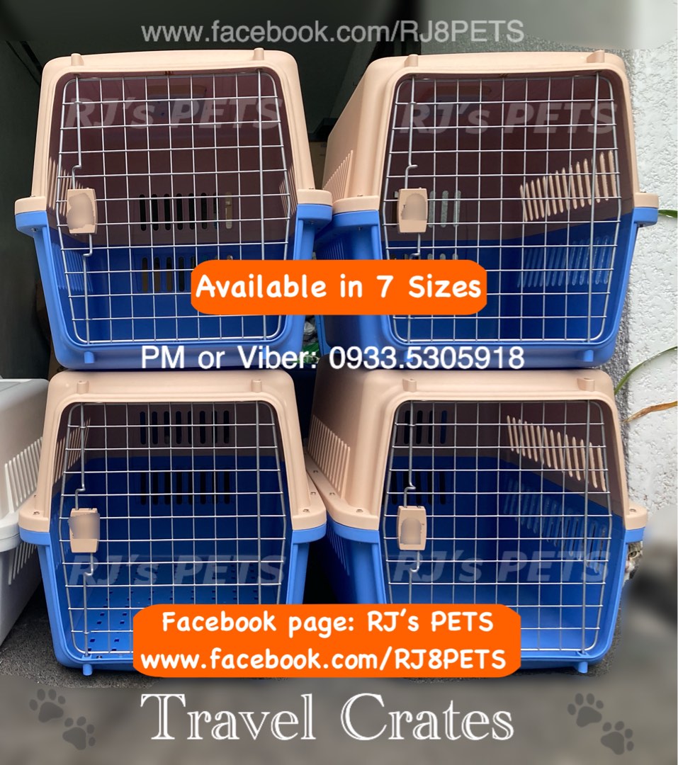 Seven sizes Dog travel crate pet carrier cat cage Meowtech litter sand ...