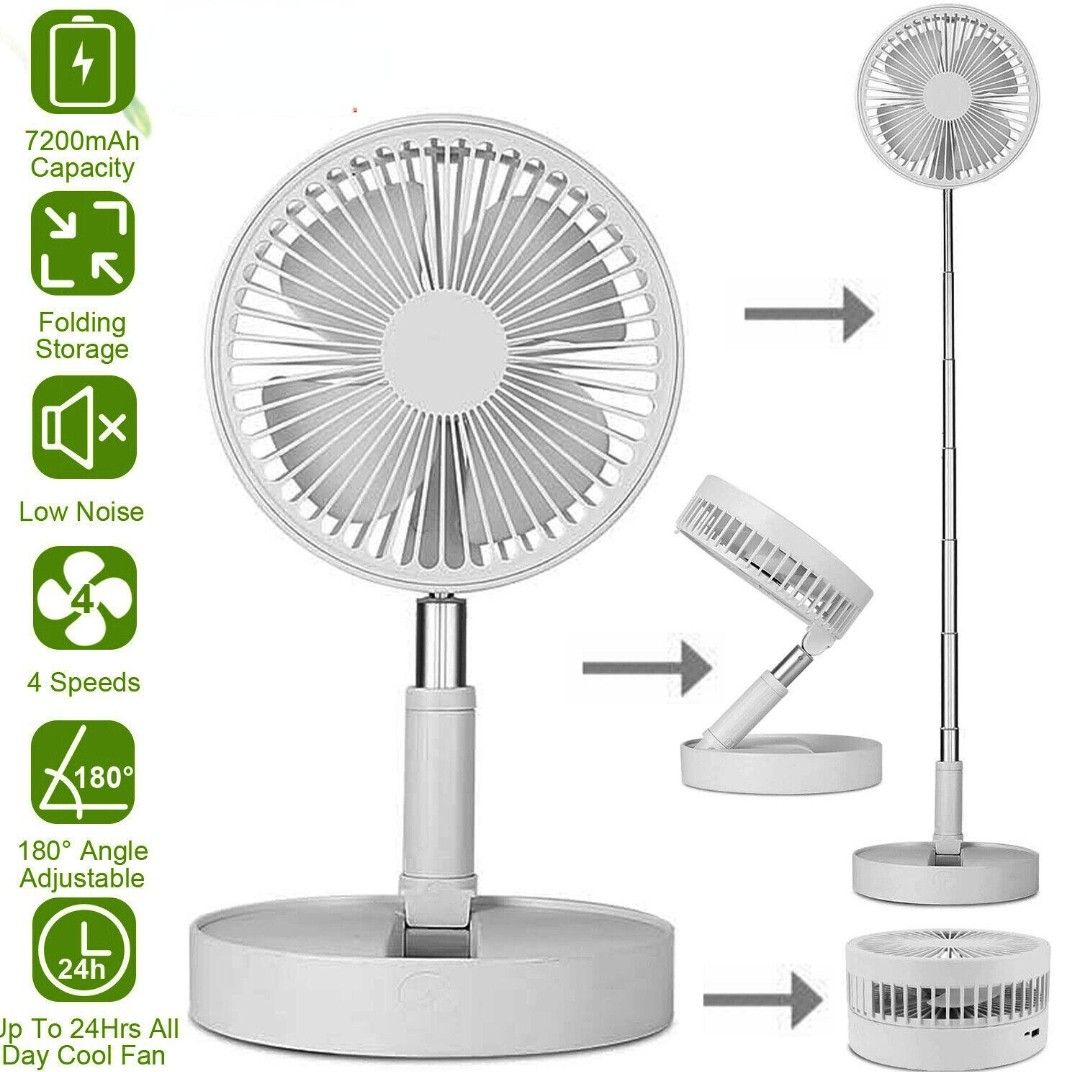 [SG] Portable Fan USB Folding Fan | Powerful, Ultra-Quiet, & Versatile ...