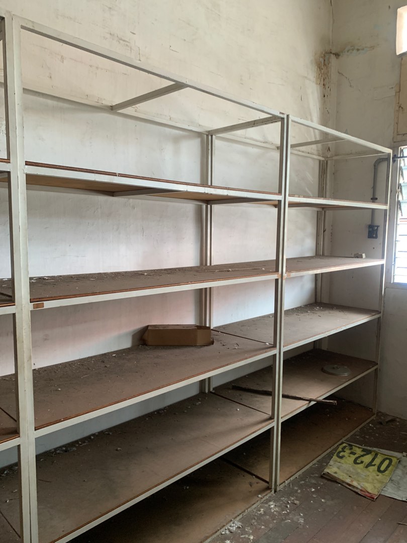 Metal Shelving Racks Solid H 7.5 feet x L 5 feet x W 2 feet, Furniture ...