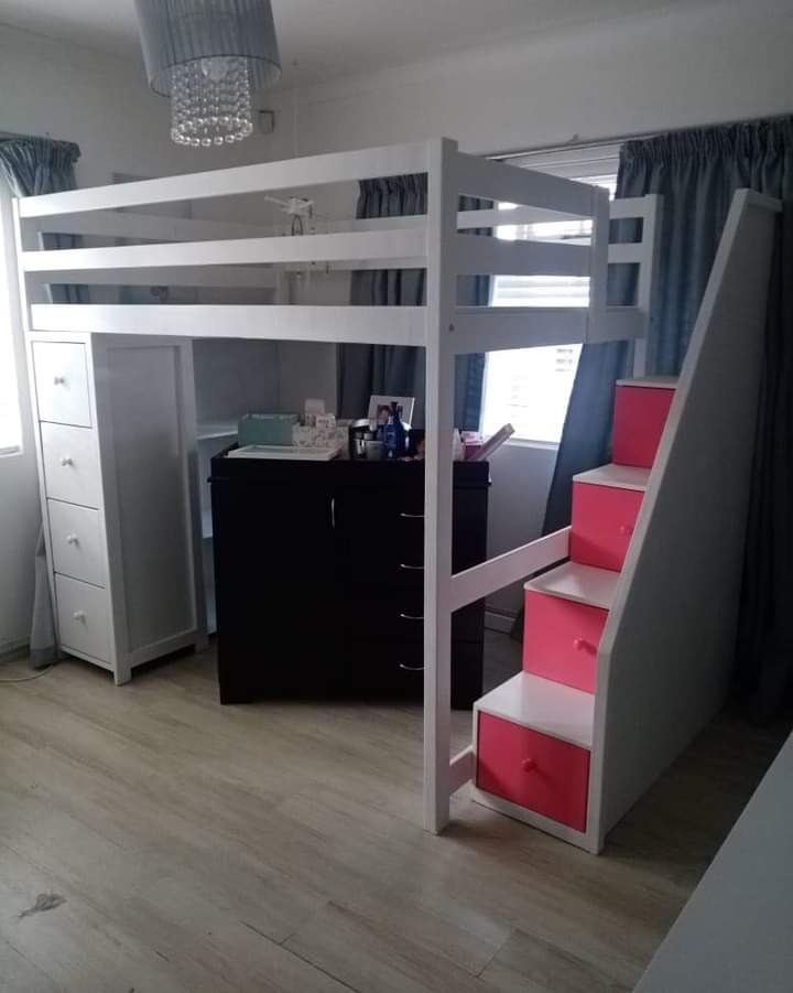 solid pinewood custom loft bed, Furniture & Home Living, Furniture, Bed ...