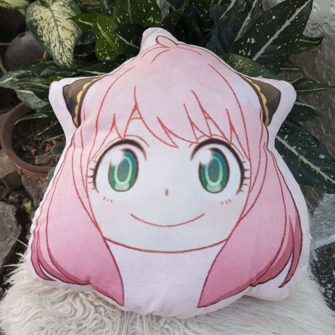 SPY x FAMILY Anya Forger Huge Face Bandai Die-cut Cushion, Hobbies ...