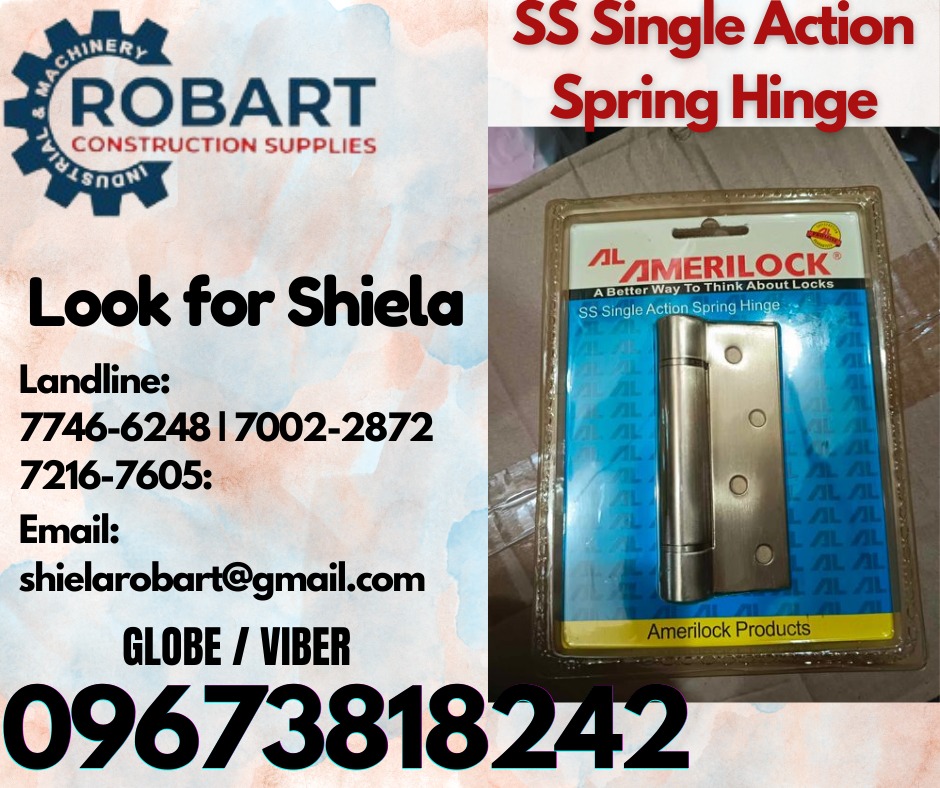 SS Single Action Spring Hinge, Commercial & Industrial, Construction ...