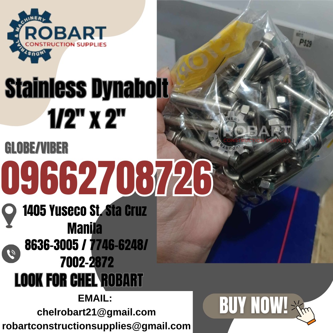 STA INLESS DYNABOLT, Commercial & Industrial, Construction Tools ...