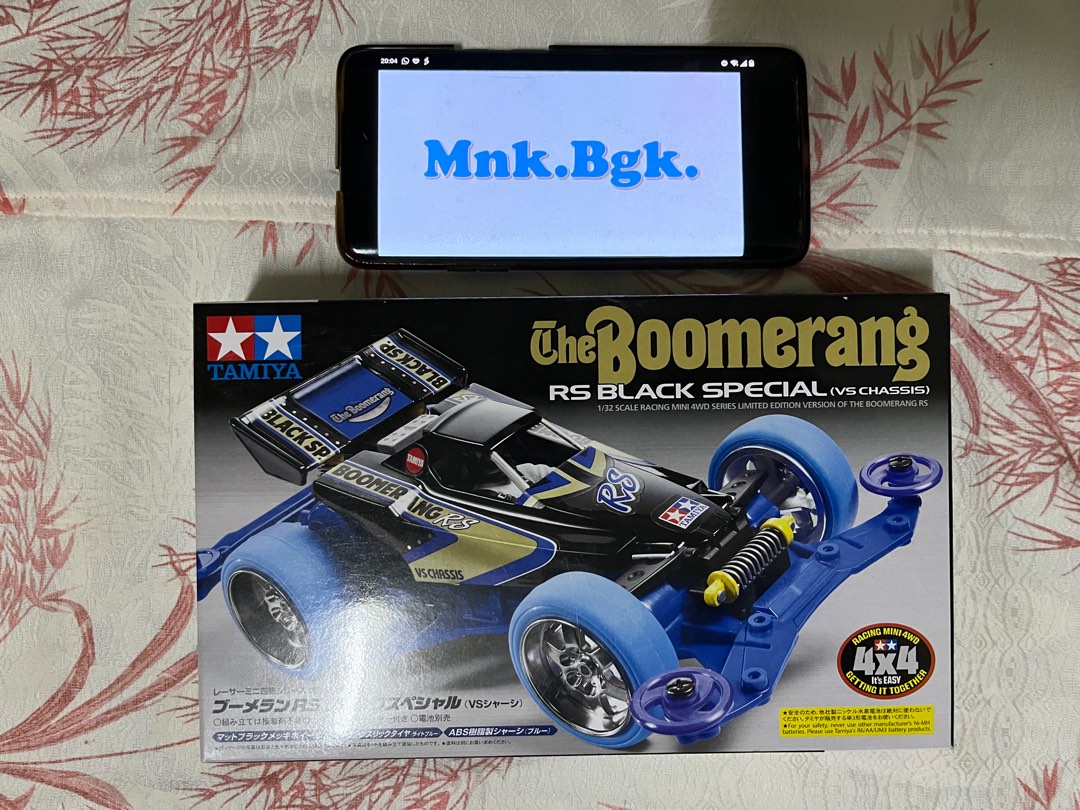Tamiya Mini 4WD -Limited Edition Variant- The Boomerang RS Black ...