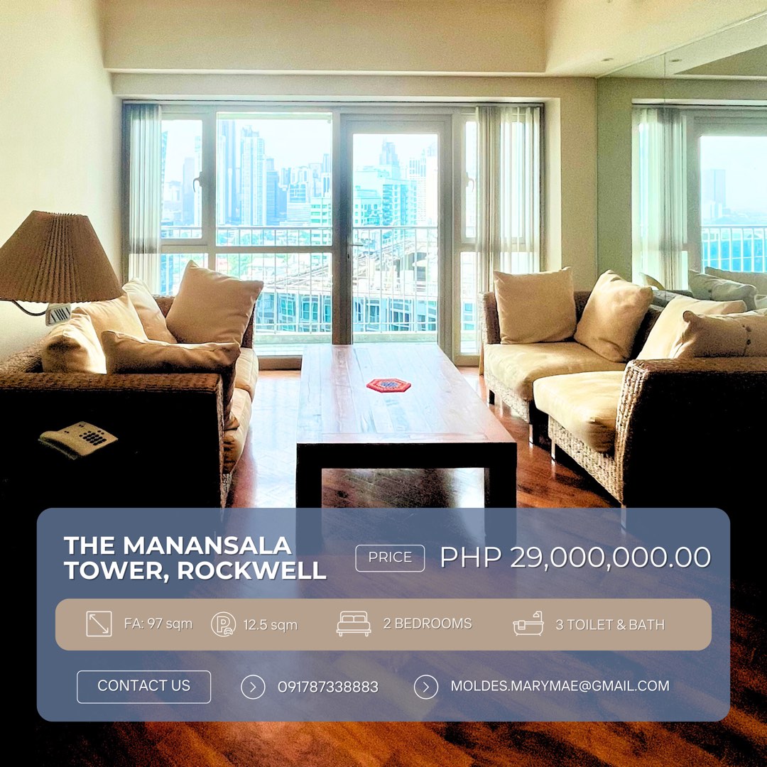 The Manansala Tower in Rockwell Makati, Property, For Sale, Apartments ...