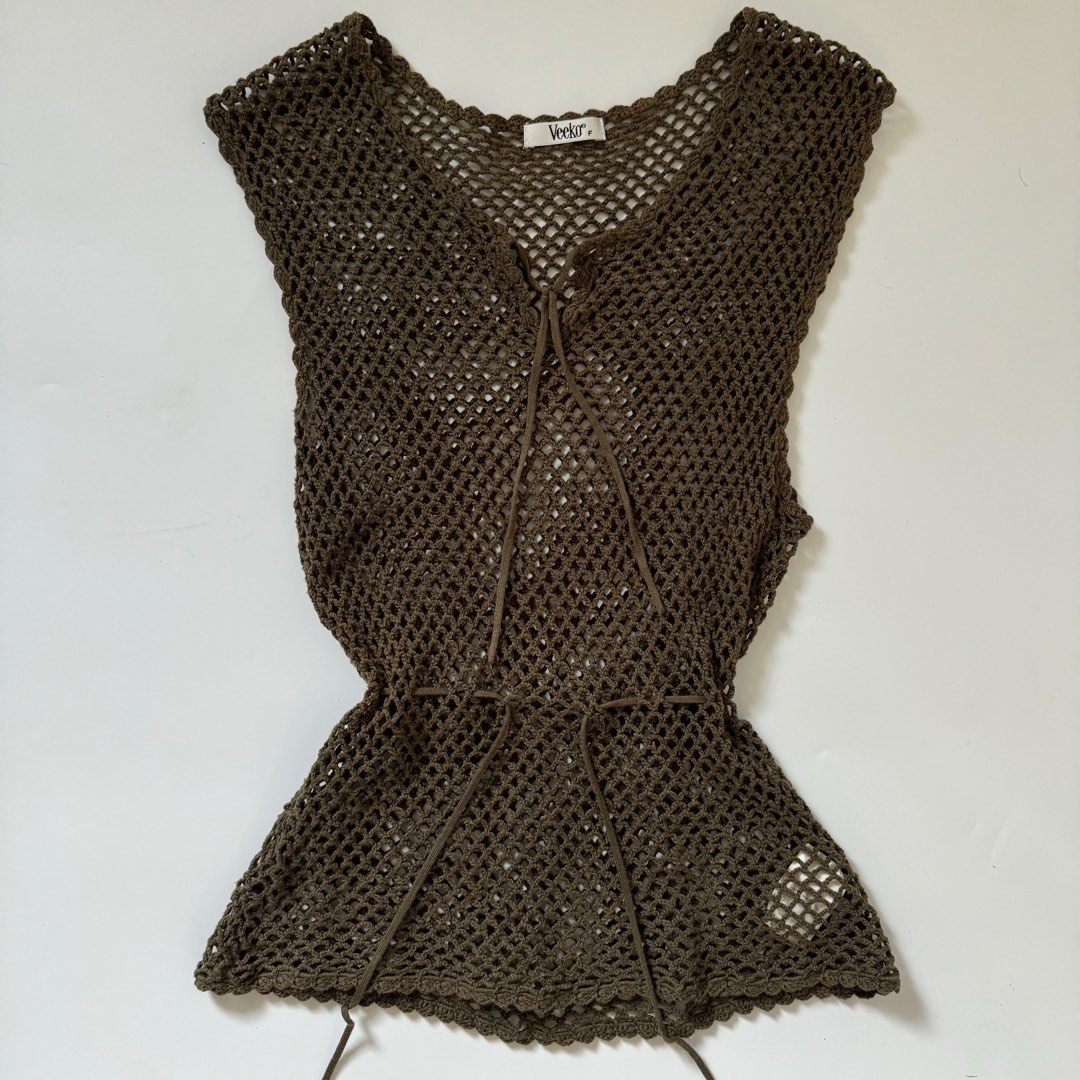 veeko net cover-up, Women's Fashion, Tops, Others Tops on Carousell