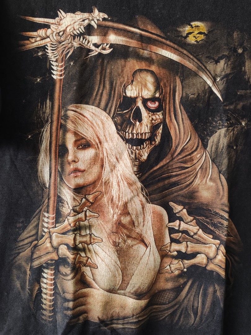 Vintage Horror t Shirt Harley Davidson Megadeth Metal Chopper Biker tee ...
