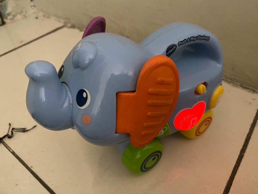 Vtech push and play elephant, Bayi & Anak, Mainan & Baby Walker di ...