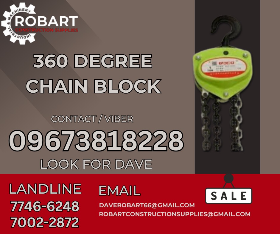 360 DEGREE CHAIN BLOCK, Commercial & Industrial, Industrial Equipment ...