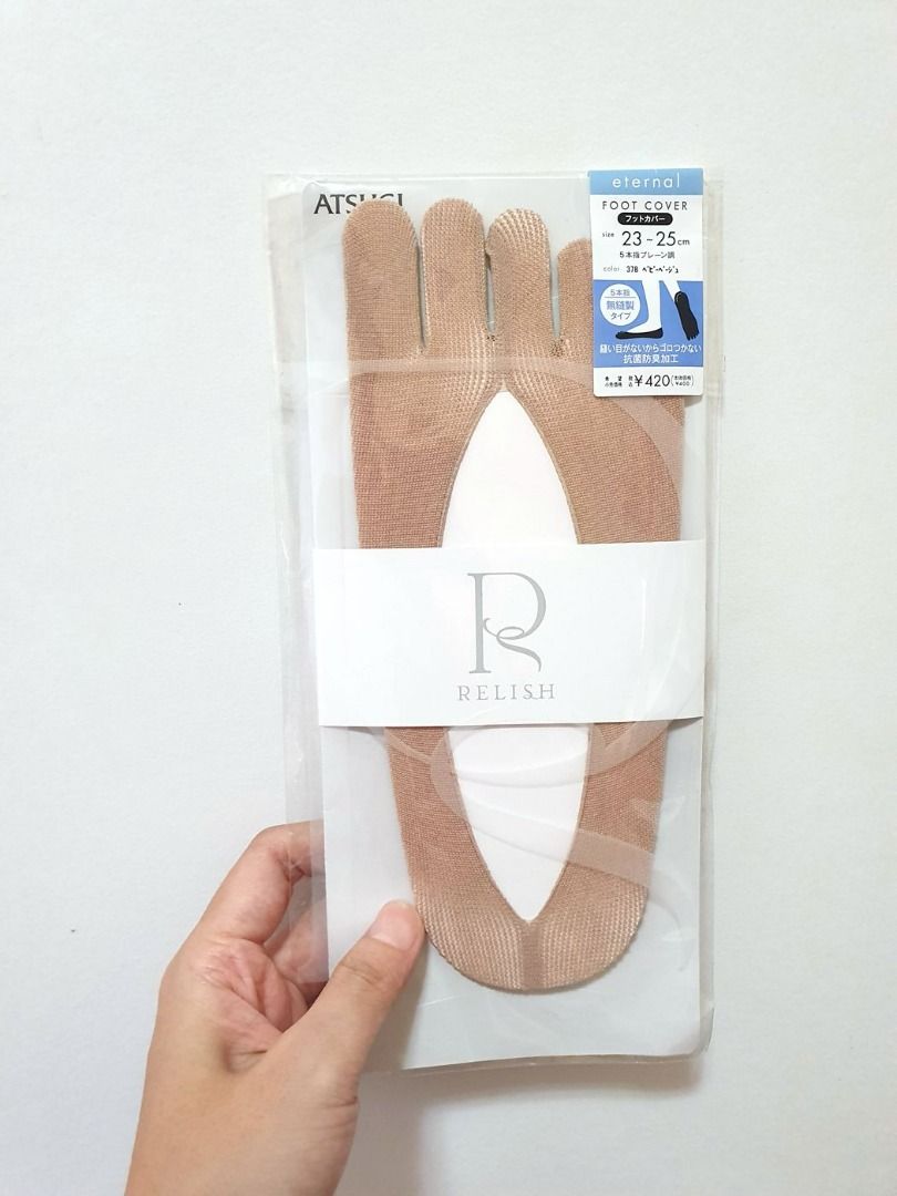 日本製 ATSUGI 五趾襪 船型襪, 她的時尚, 手錶及配件, 襪、絲襪、褲襪在旋轉拍賣