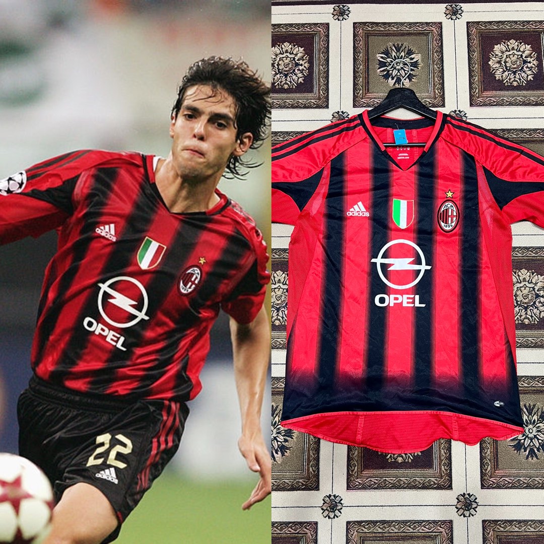 Ac Milan 04/05 Player Issue Jersey, Men's Fashion, Tops & Sets, Tshirts ...
