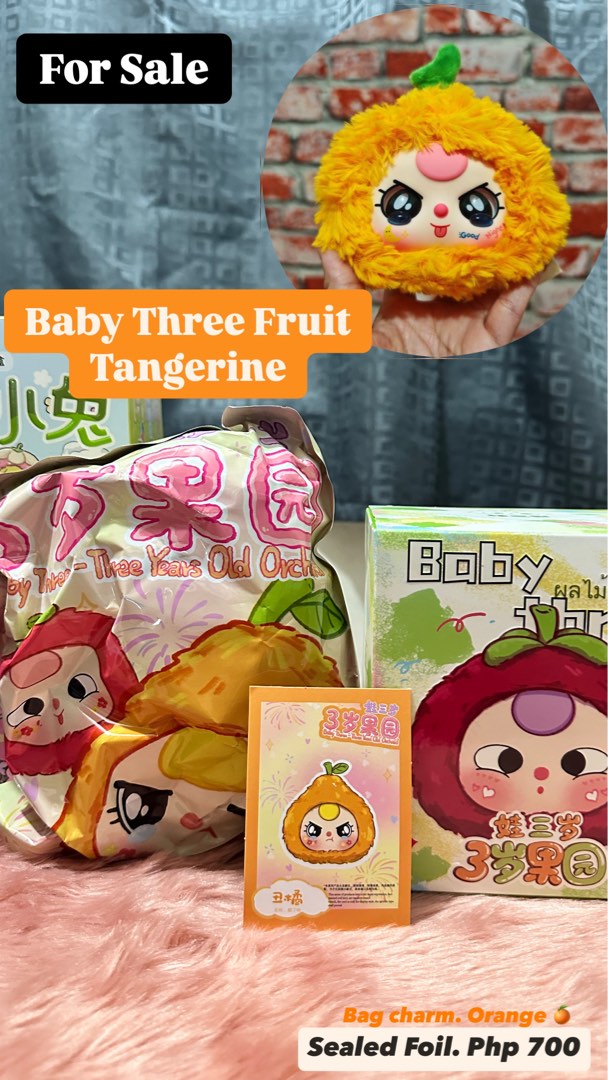 Baby Three BB3 fruit series : Orange / Tangerine, Hobbies & Toys, Toys ...