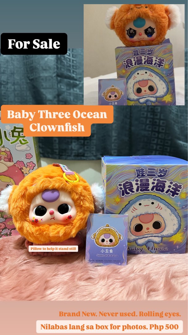 Baby Three BB3 Ocean series : Clownfish bag charm, Hobbies & Toys, Toys ...