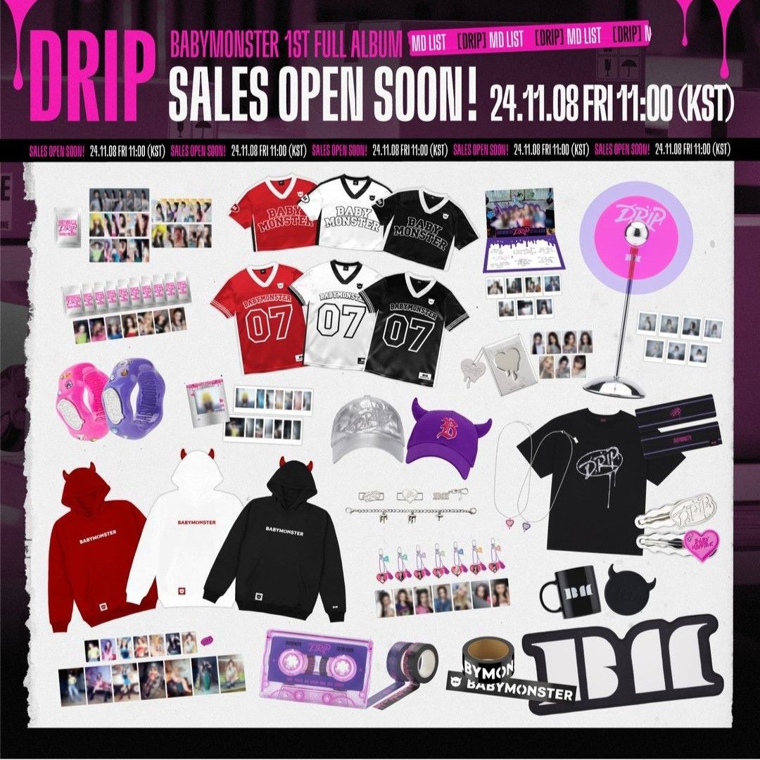 BABYMONSTER 1st FULL ALBUM [DRIP] Official Merch, Hobbies & Toys ...