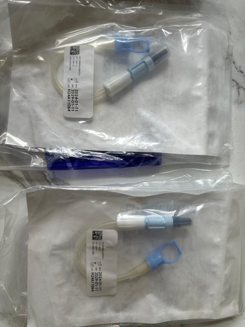 [全新]Baxter Minicap Extend Life Transfer Set (6mth) 中間喉5寸(半年）2條, 健康及營養食用 ...