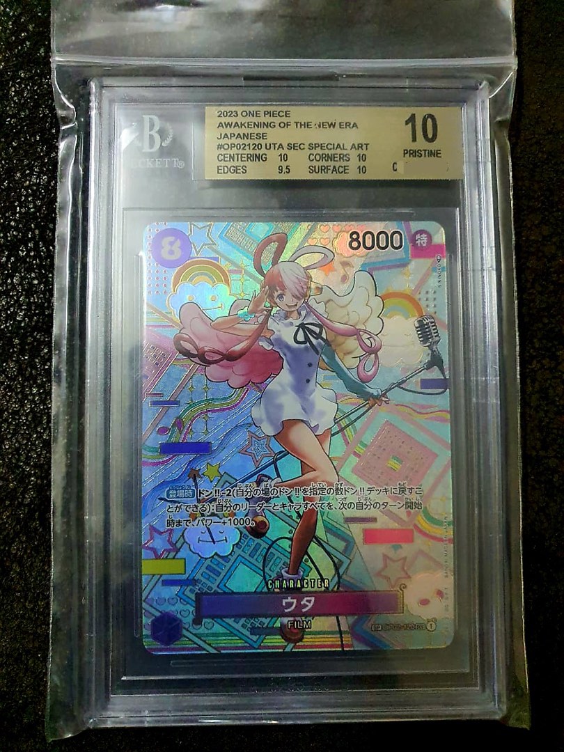 BGS 10 Black Label Uta OP02-120 SPSEC ALT ART One Piece Card Game Japanese, Hobbies & Toys, Toys ...