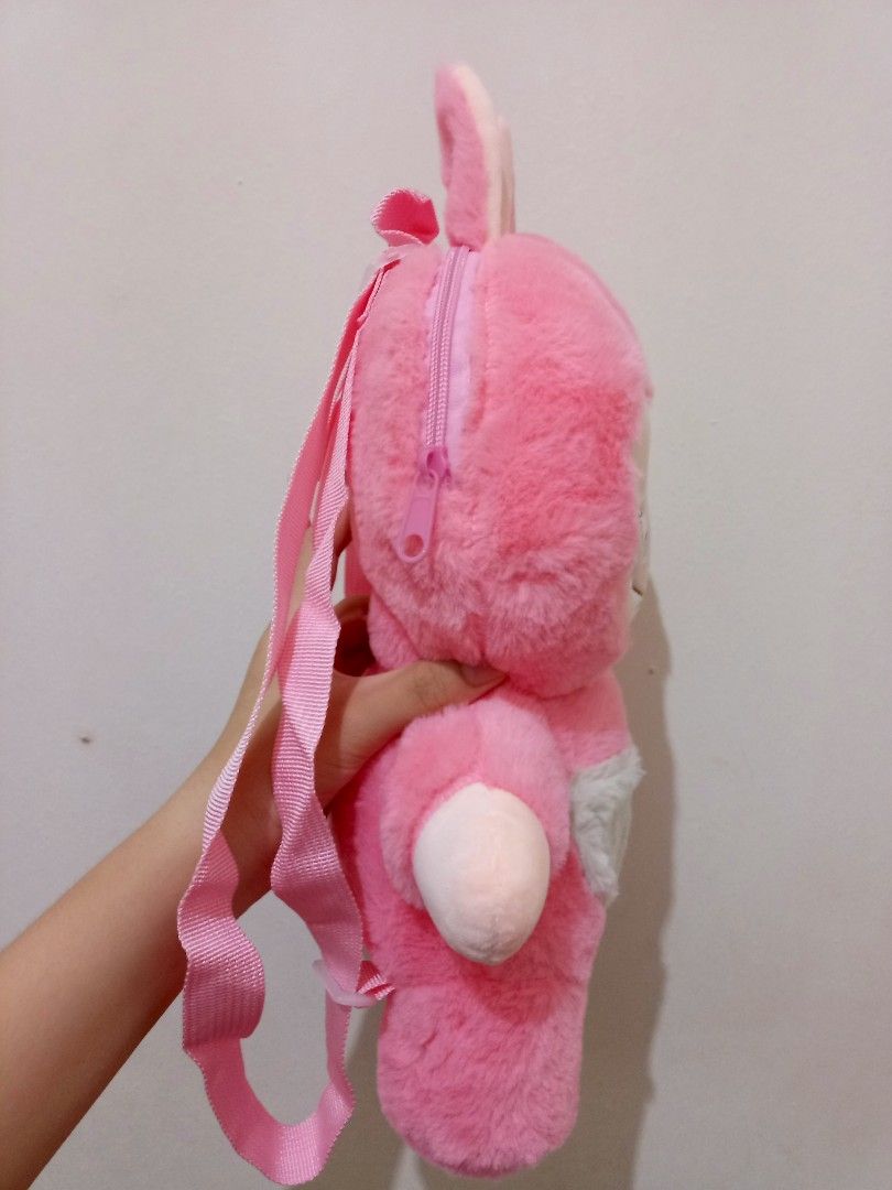 Big Backpack Cute Kawaii Labubu Pink Monster Knapsack Bag Plush Plushie ...