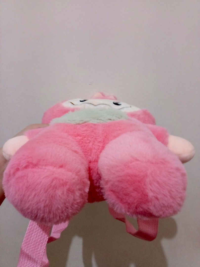 Big Backpack Cute Kawaii Labubu Pink Monster Knapsack Bag Plush Plushie ...