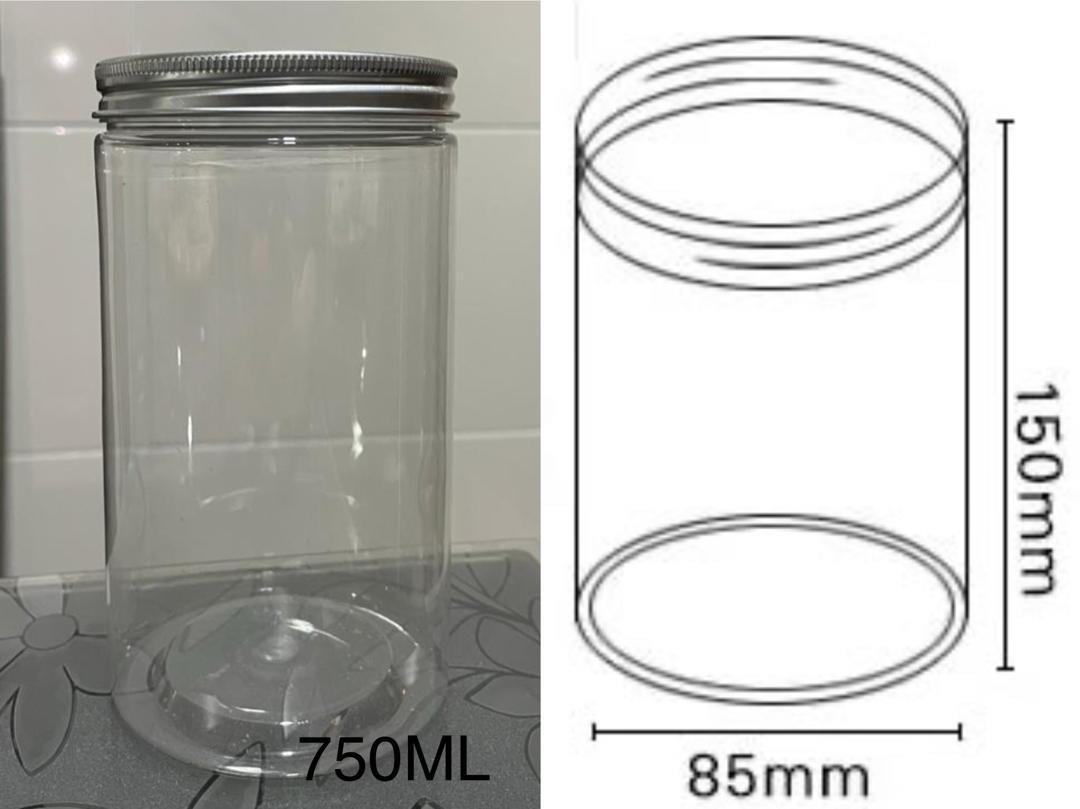 Biscuit Container Plastic Bottles with Aluminium Lid, Furniture & Home ...