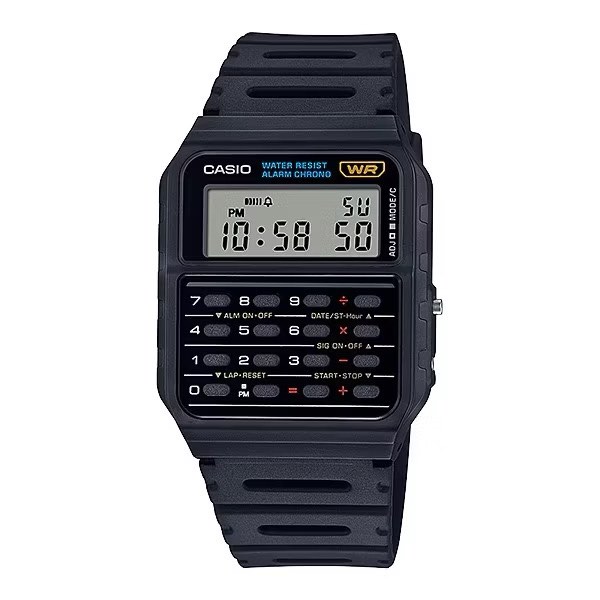 Casio Calculator Watch, Fesyen Pria, Jam Tangan di Carousell