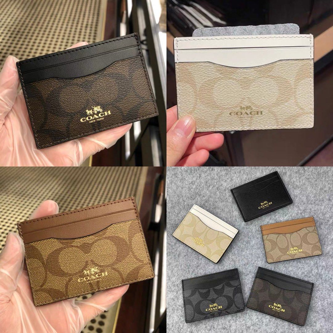 Coach Slim ID Card Case Men Women Wallet Card Holder, Luxury, Bags ...