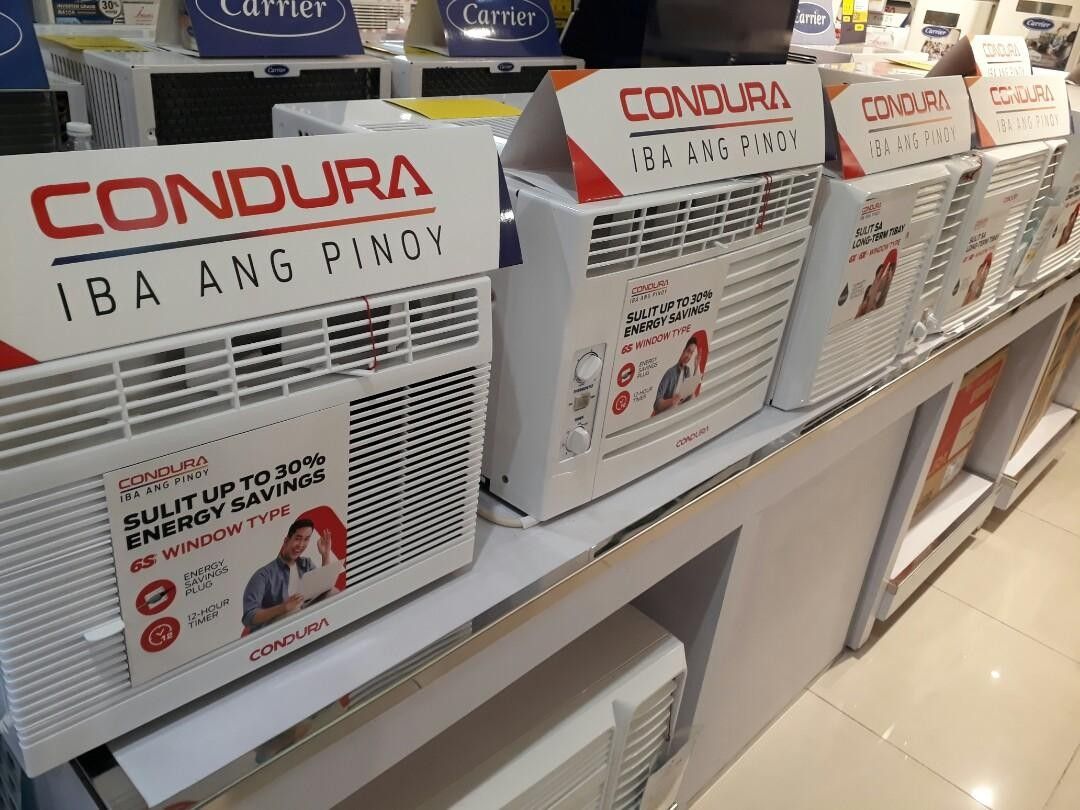 CONDURA WINDOW TYPE AIRCON, MANUAL TYPE AND WITH REMOTE (NON INVERTER ...