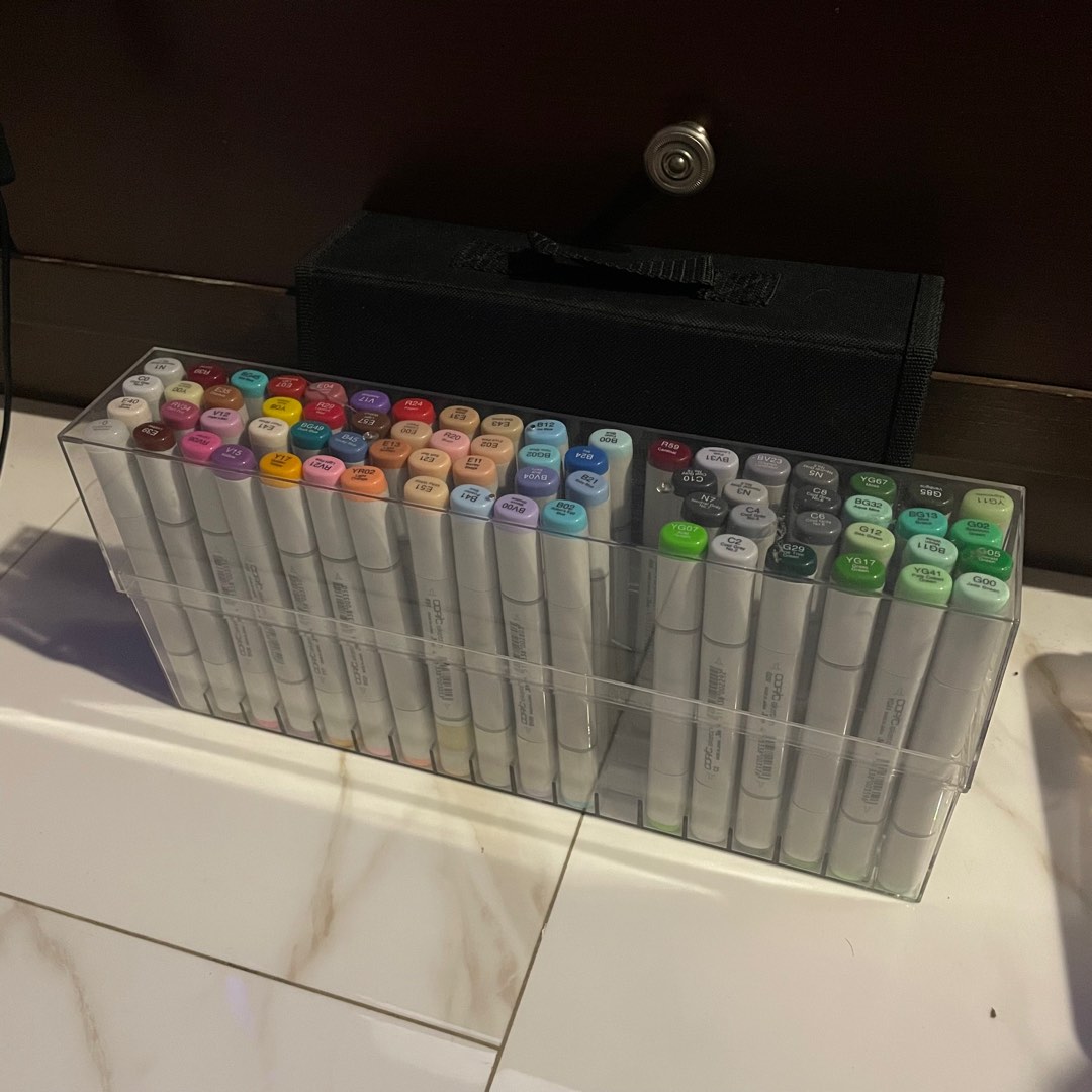 Copic Markers Sketch Set 72B + Bag, Buku & Alat Tulis, Alat Tulis di ...