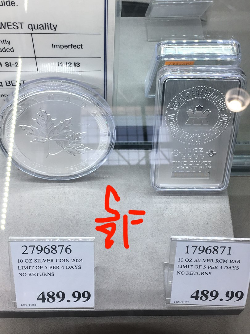 COSTCO silver bar coin, Men's Fashion, Watches & Accessories, Jewelry ...